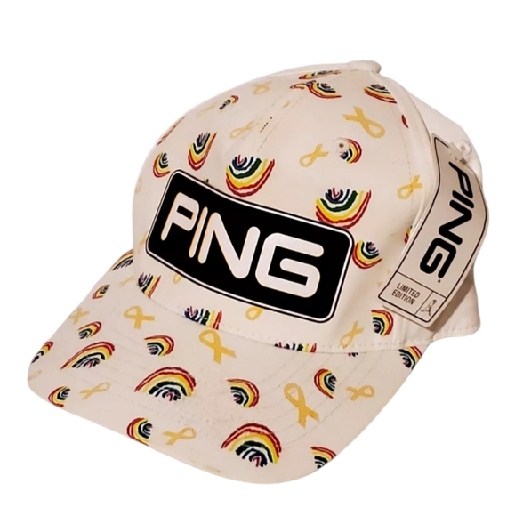 Ping | Accessories | New St Jude Ping Rainbow Yellow Ribbon Cap 22 ...